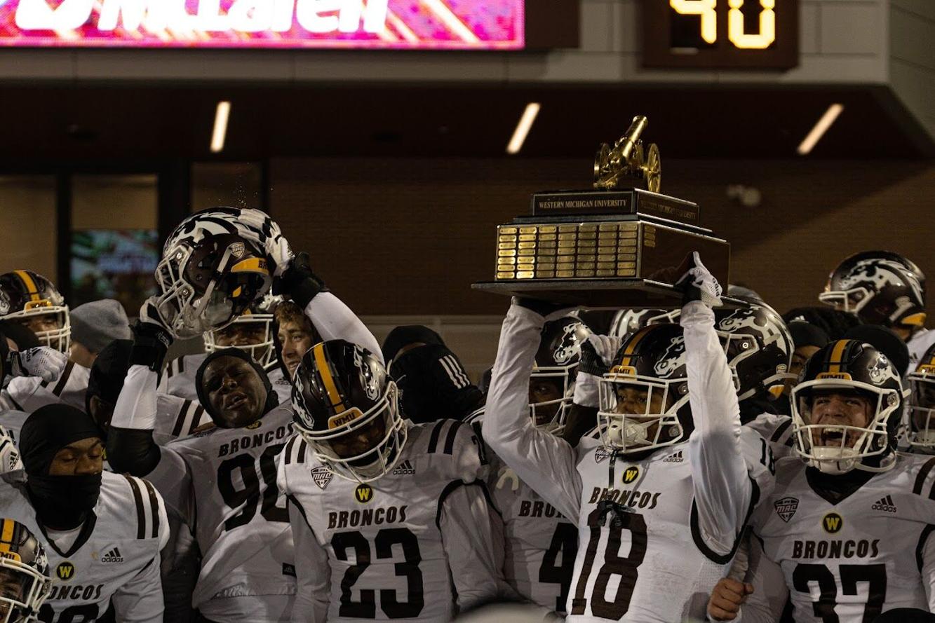 WMU football reclaims Victory Cannon from CMU in snowy road upset ...