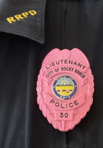 Pink police badges support breast cancer awareness | | westlifenews.com