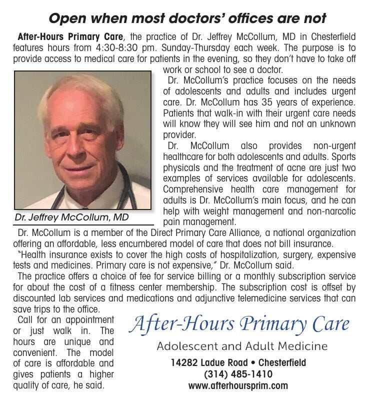 After Hours Primary Care – Jeffrey McCollum, MD | | westnewsmagazine.com