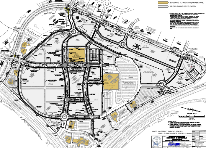 Site development concept plan proposed for Chesterfield Mall ...
