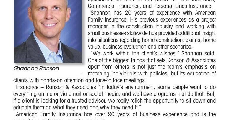 Ranson & Associates - American Family Insurance | | westnewsmagazine.com