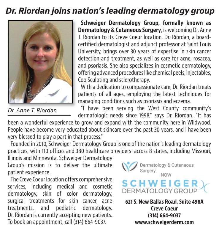 Dr. Riordan joins nation’s leading dermatology group | Business ...