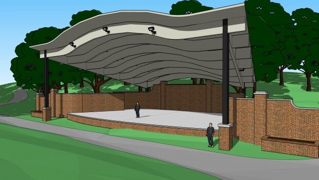 Bluebird Park revamps amphitheater with new roof | Ellisville ...