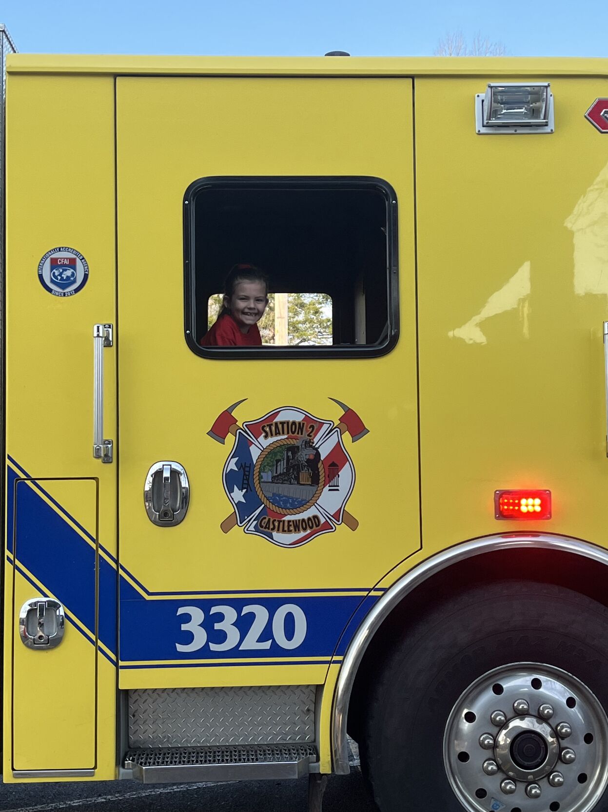 Woerther Elementary student takes fire truck to school | West County ...