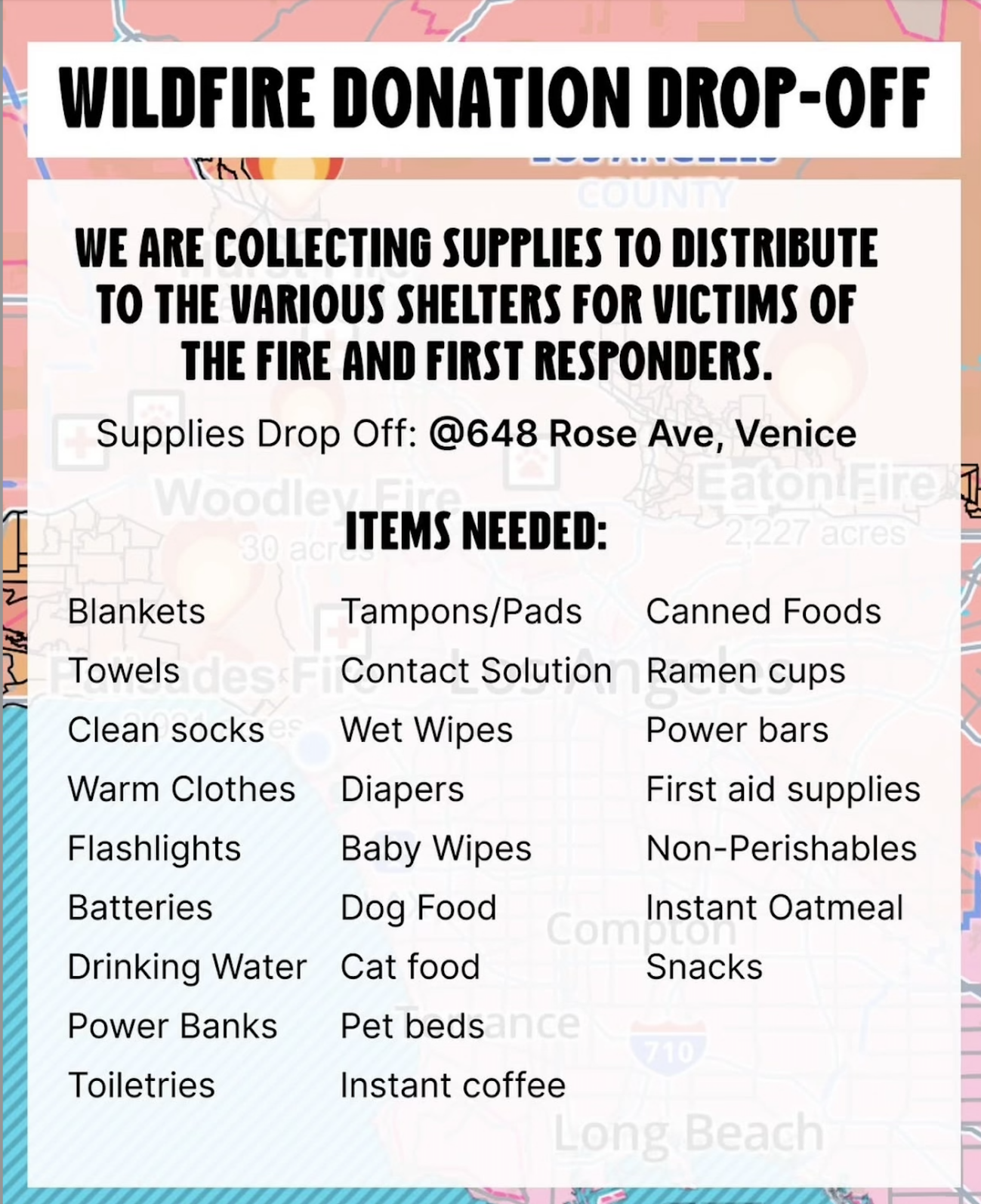 UPDATED: Venice Steps Up to Aid Fire Victims | News | westsidecurrent.com