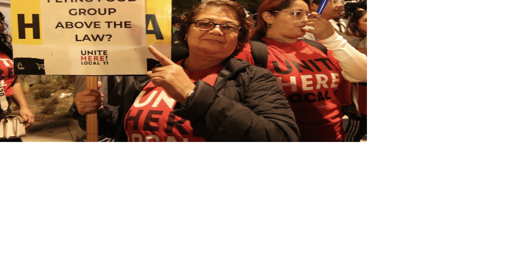 LAX Workers Protest Flying Food Group Amid Travel Rush | News ...