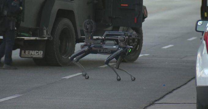 LAPD Robot Dog Deployed to End Standoff with Armed Gunman on Metro Bus ...