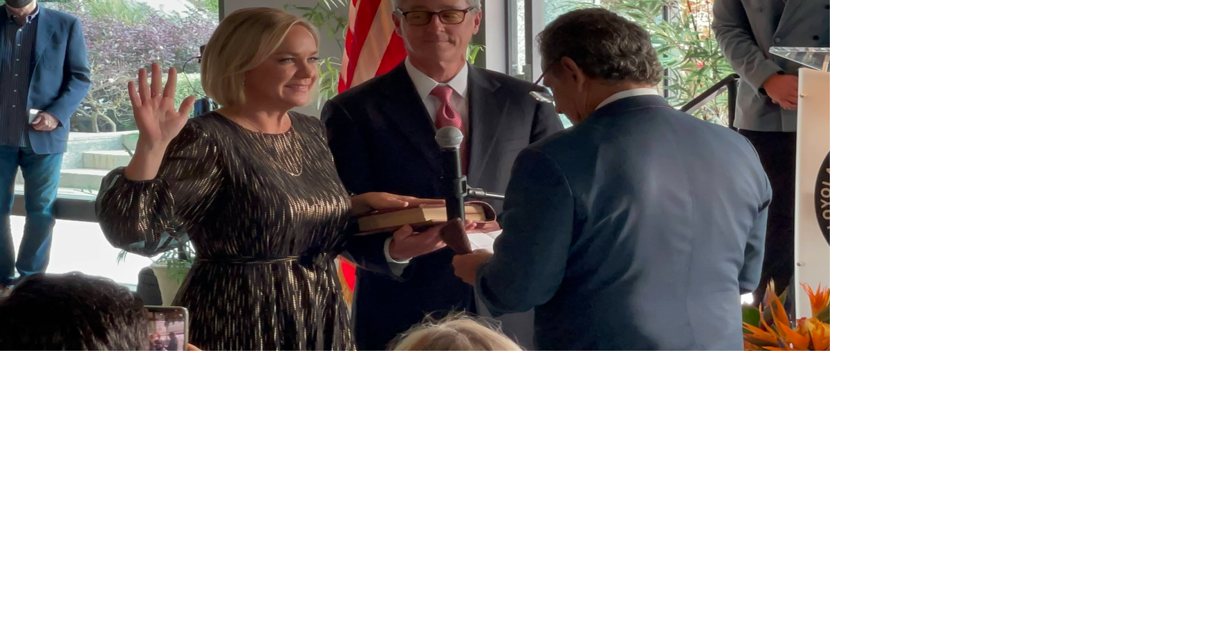 Former LA Mayor Swears In Newly Elected Councilwoman Traci Park | News ...