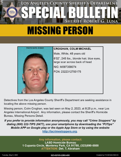 Man Reported Missing From Westchester Area | News | westsidecurrent.com