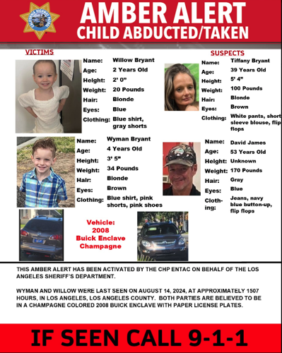 CHP Issues Amber Alert for Missing Children | News | westsidecurrent.com
