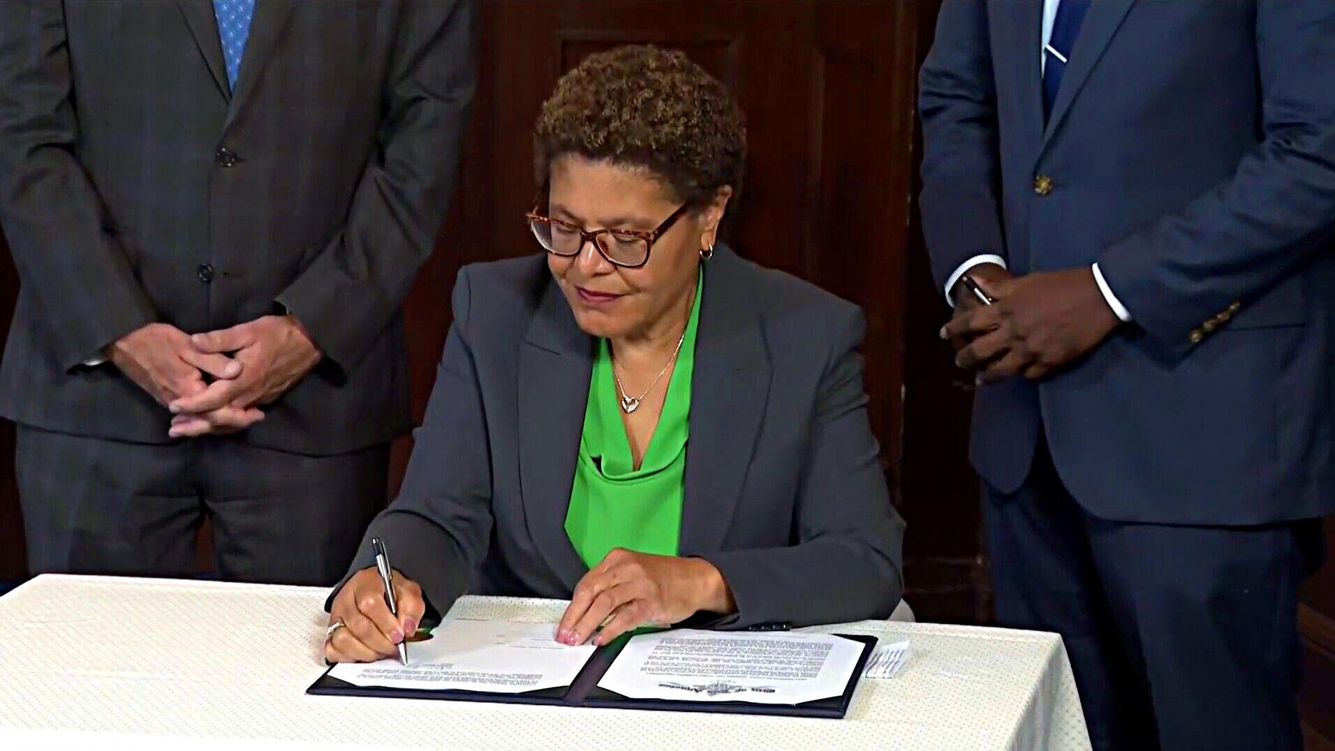 One Year In Mayor Karen Basss Efforts Against Homelessness And Crime