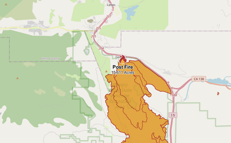 Crews Make Progress Surrounding Massive Brush Fire in Gorman Area ...