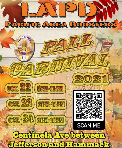 LAPD Boosters Fall Carnival Pre-Sale Tickets Deadline Approaching ...