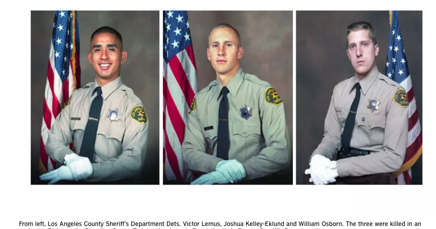 Services Pending for Three LASD Detectives Killed in Training Facility ...