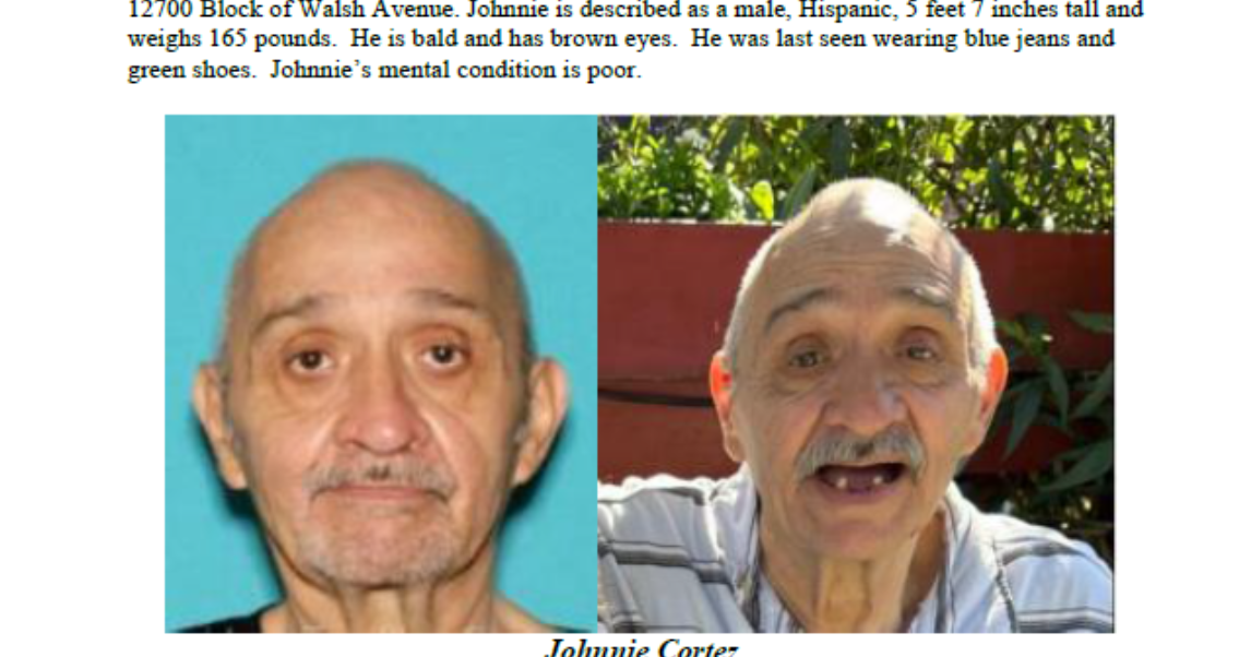 Police Seeking Public Help Finding Missing 65-Year-Old | News | westsidecurrent.com