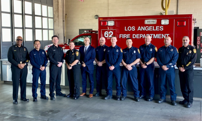 LAFD Station 62 Reunited With A Man Whose Life They Saved | Mar Vista ...