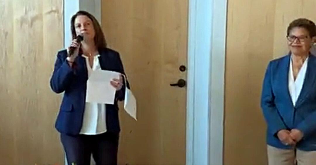 Katy Yaroslavsky and Karen Bass - Interim Housing Project ...