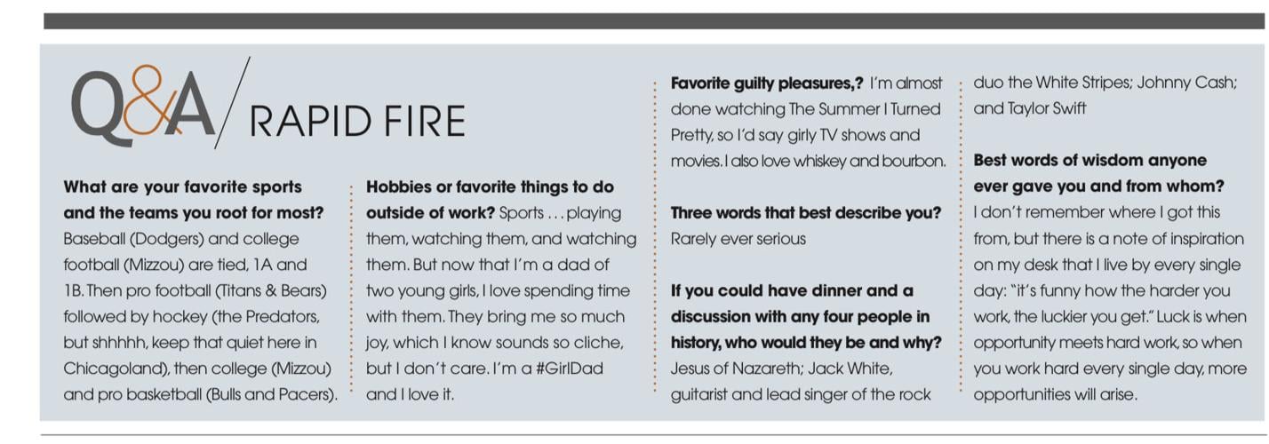 Q&A With Austin Huff | Archives | westsuburbanliving.net