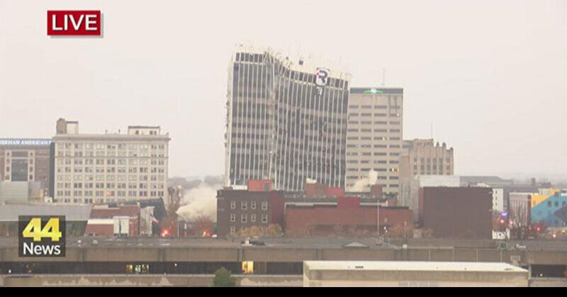 The Implosion of the 420 Main Building | Indiana | wevv.com