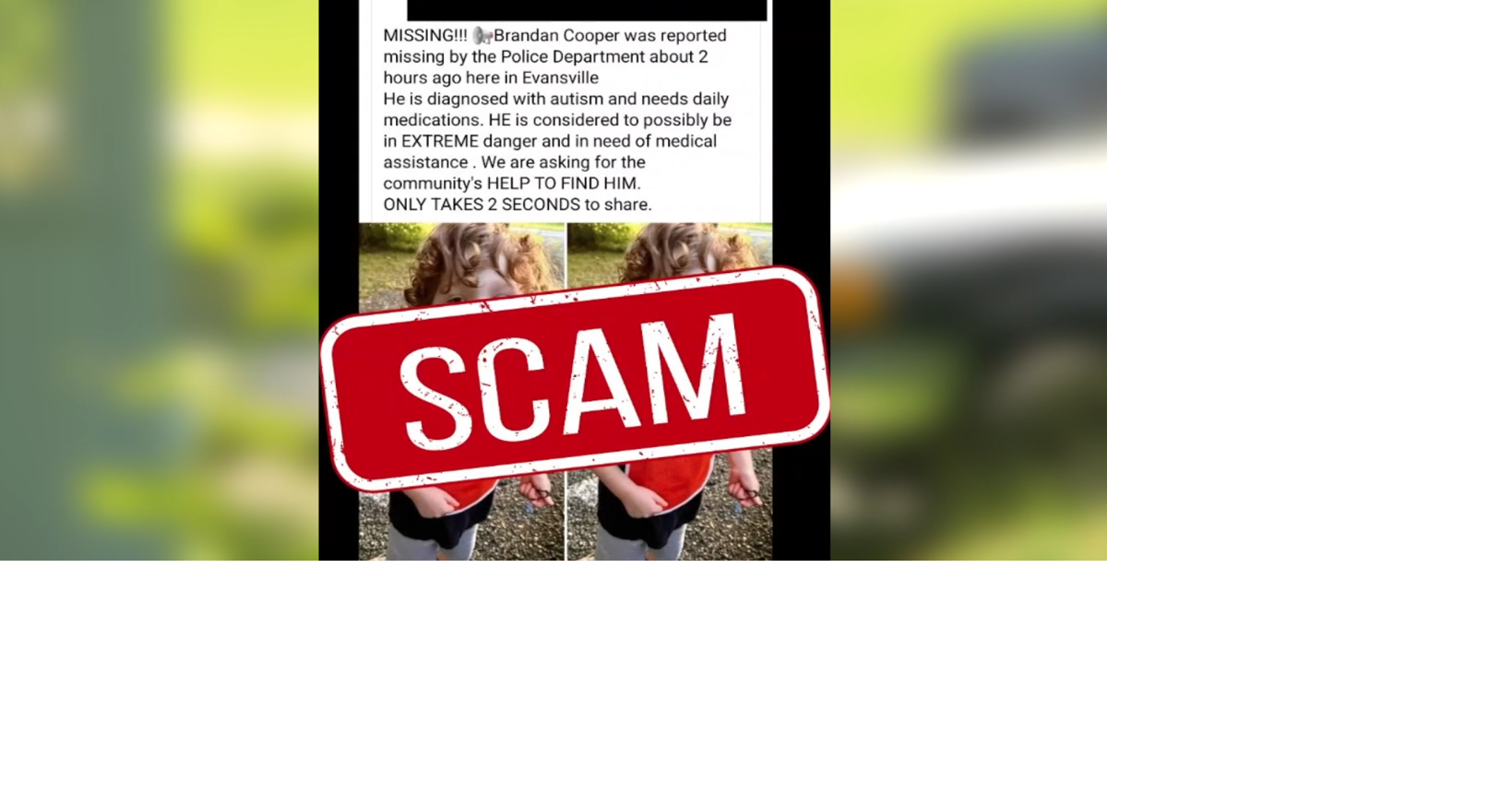 Police warn of online scam involving false report of missing child with ...