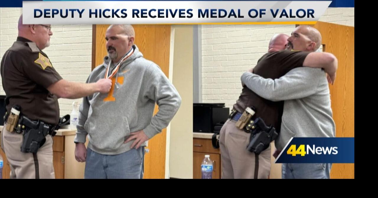 Posey County Deputy Bryan Hicks presented with Medal of Valor | Video ...