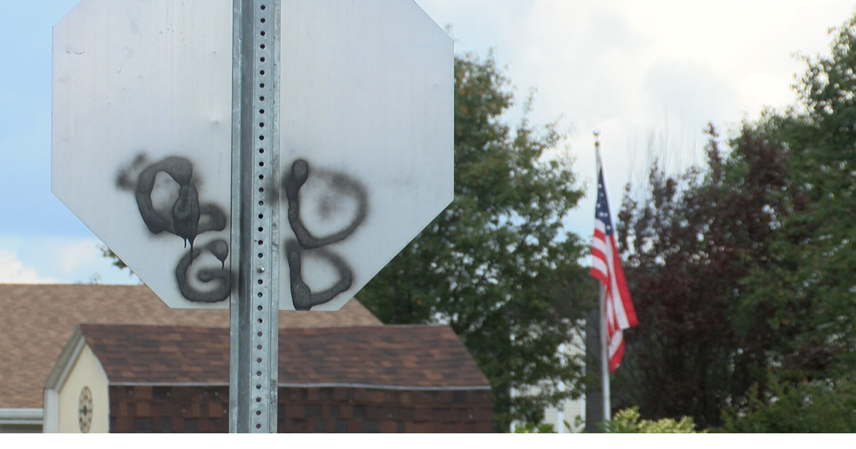 Gang signs graffitied throughout neighborhood overnight | News | wevv.com