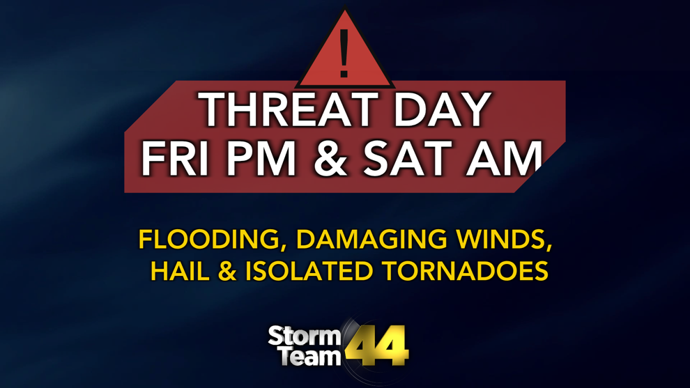 THREAT DAY: Heavy rainfall leads to flooding; severe storm threat ...