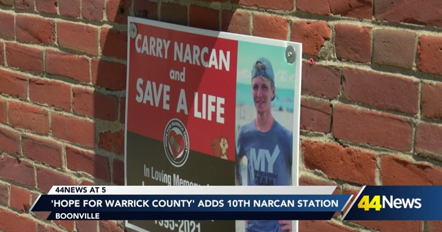 'Hope For Warrick County' adds 10th Narcan station | News | wevv.com