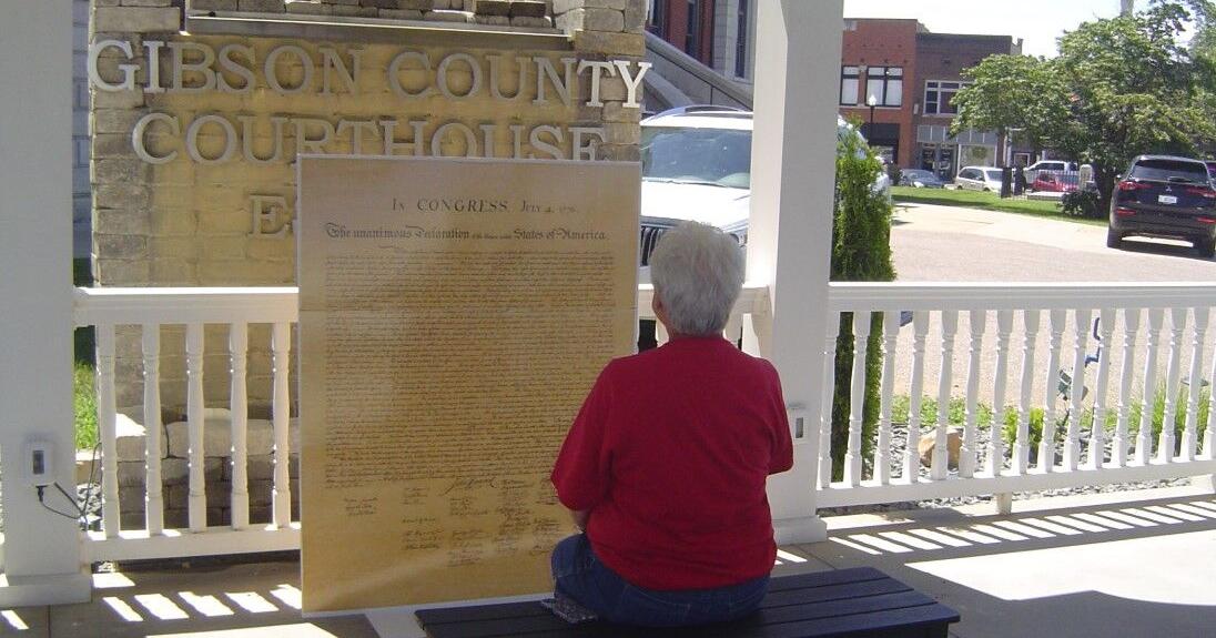 Public Exhibit of Declaration of Independence on display in Princeton ...