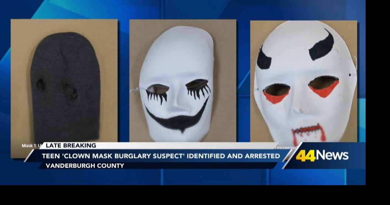 Teen 'clown mask burglary suspect' identified and arrested in ...