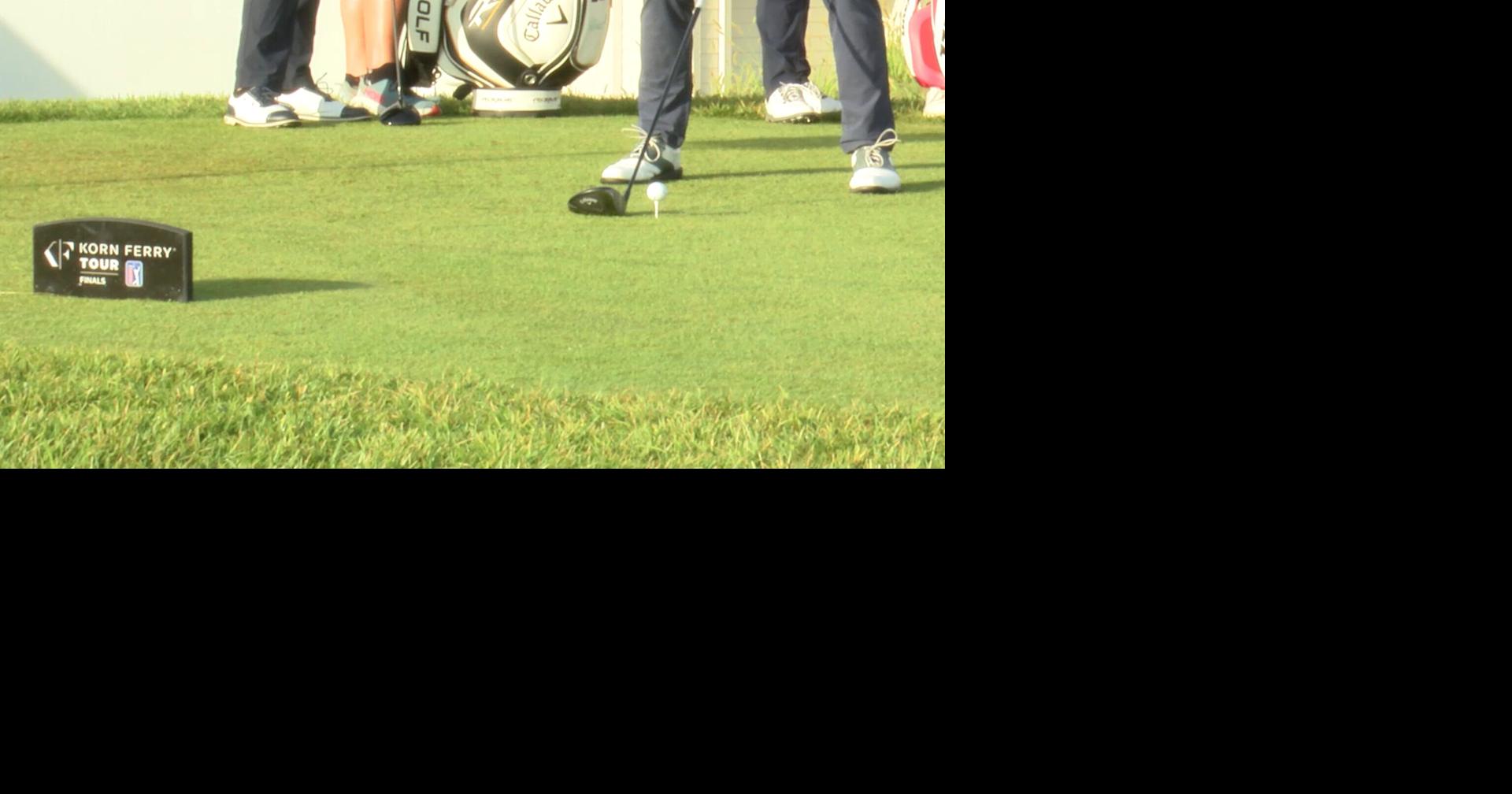Golfers receive their PGA Tour cards at the Korn Ferry Tour ...