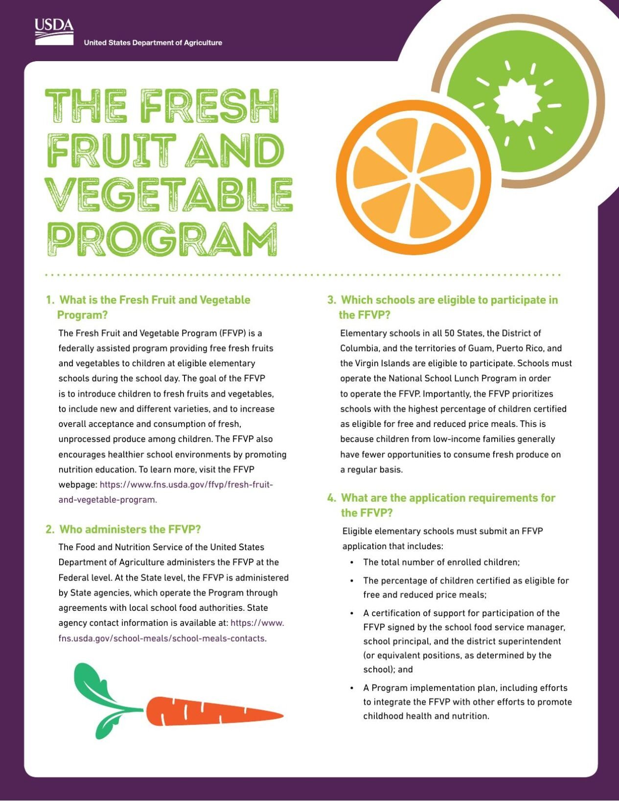 New program providing fresh fruits and vegetables for students in ...