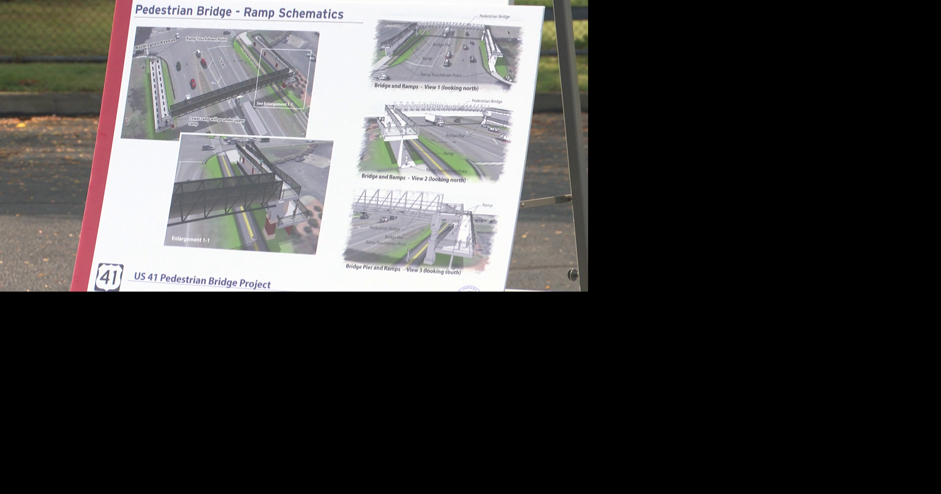 Highway 41 pedestrian bridge on track for completion | Indiana | wevv.com