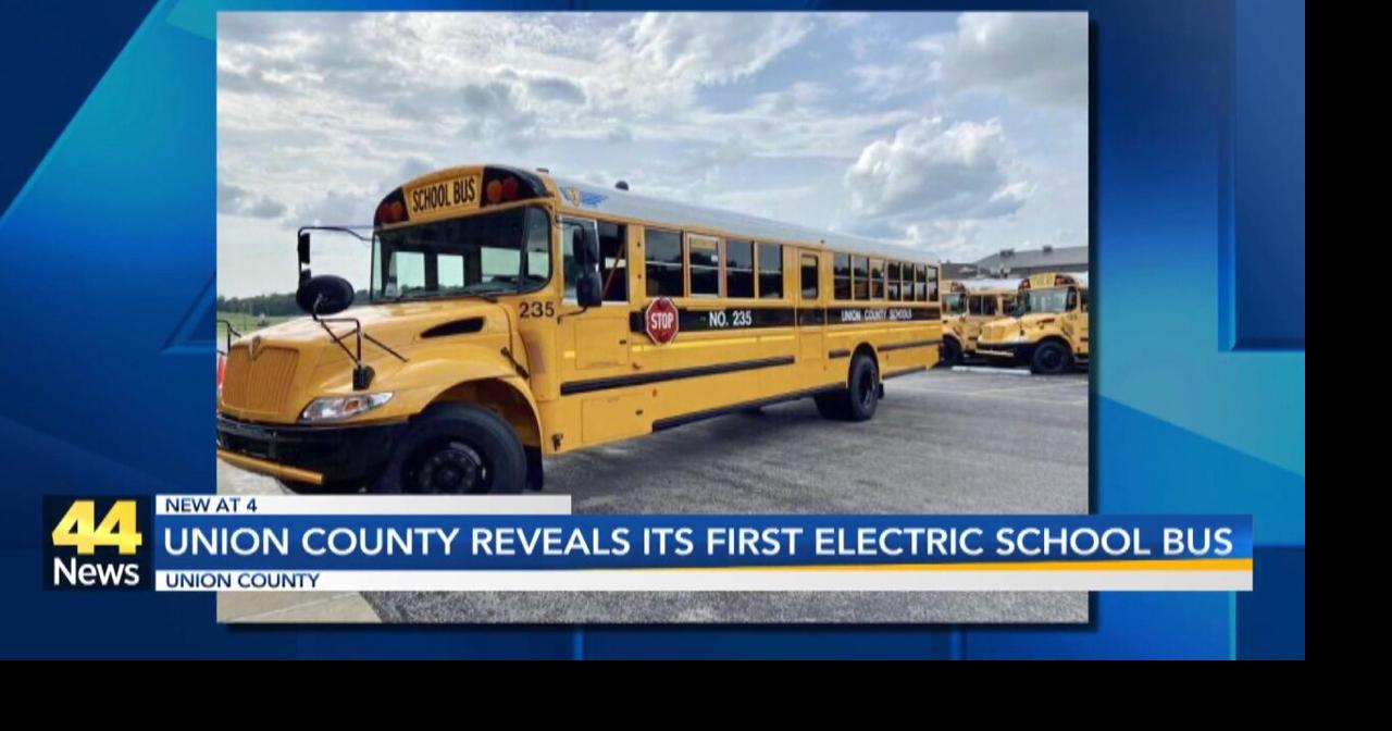 Union County unveils their first electric school bus | Video | wevv.com