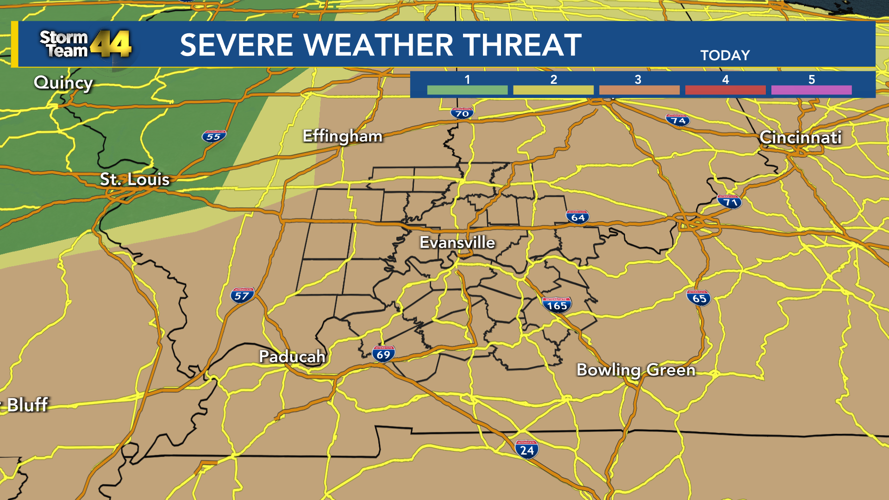 Severe storms to start Sunday; more storms later today | Weather | wevv.com