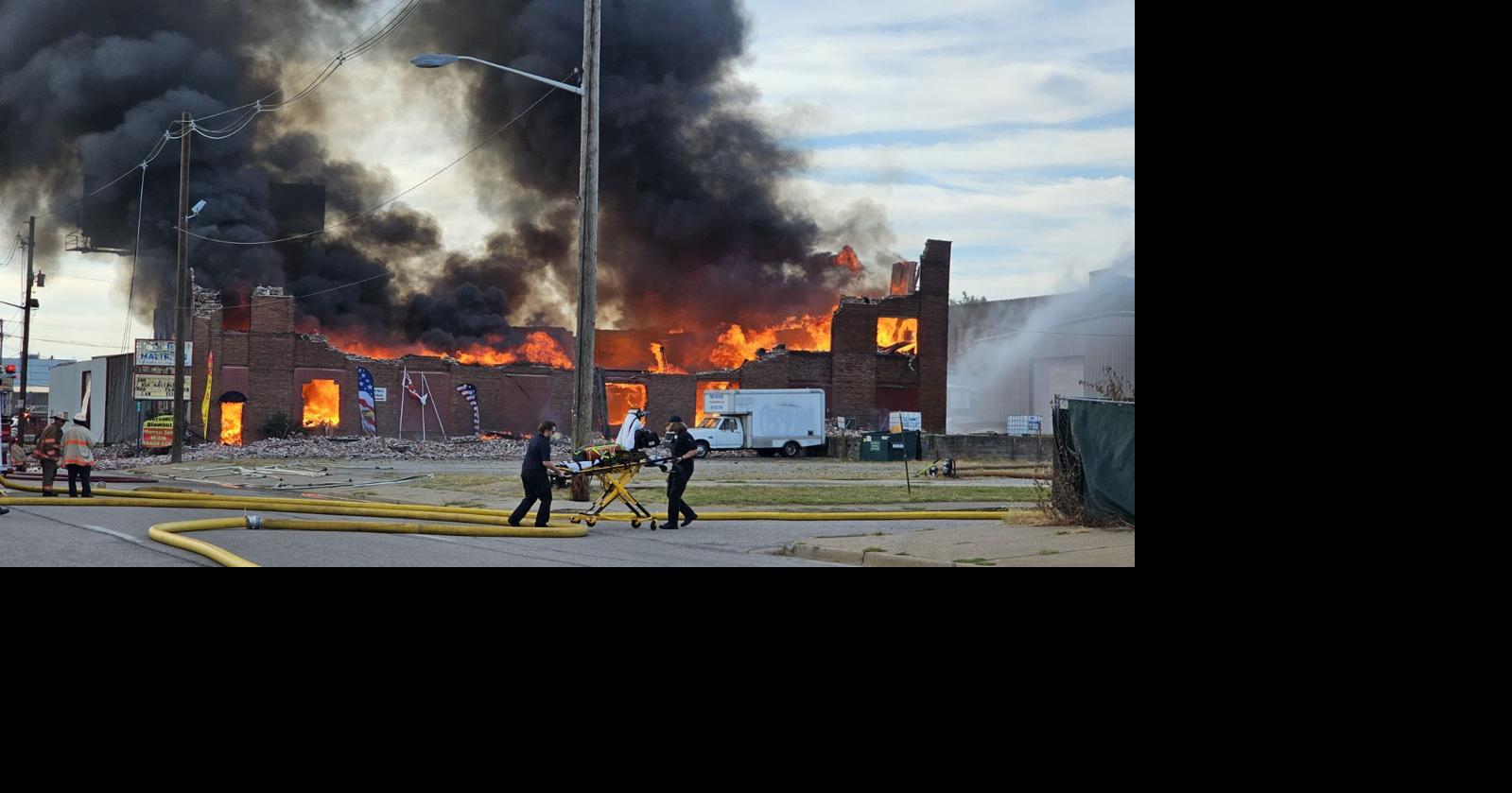 Pike's Mattress building catches on fire; EFD says one firefighter ...