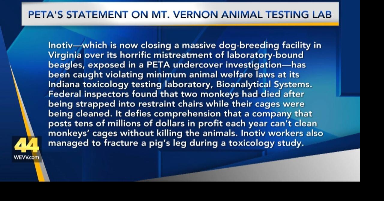 PETA calls for closure of animal testing lab in Posey County | Video ...