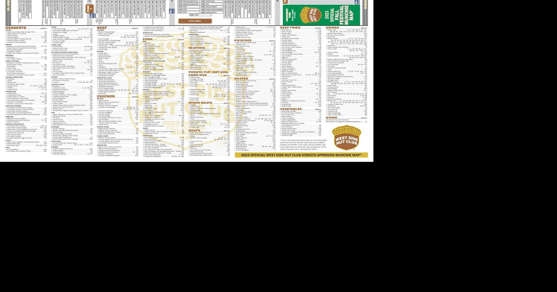 West Side Nut Club releases 2023 Fall Festival Munchie Map | News ...