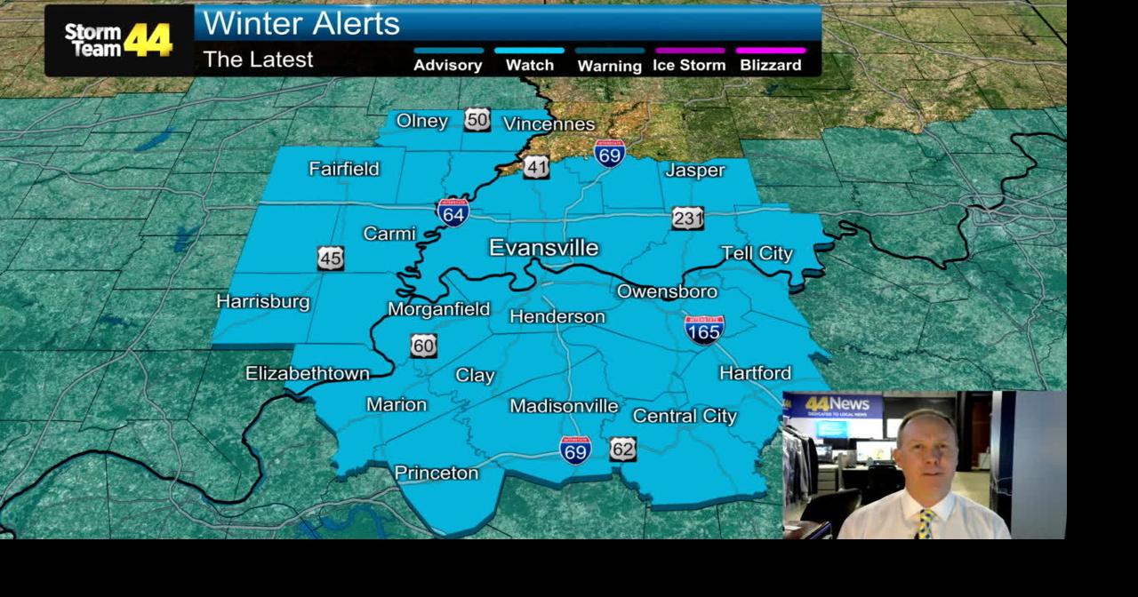 Here's the latest on the WINTER STORM WATCH | Video | wevv.com