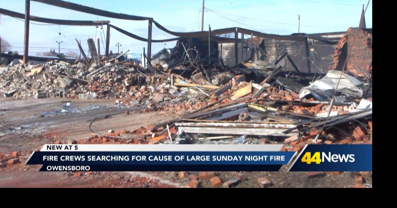 Fire crews searching for cause of large Sunday night fire | News | wevv.com