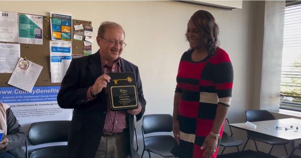 Evansville Mayor Stephanie Terry presents her first Key to the City ...