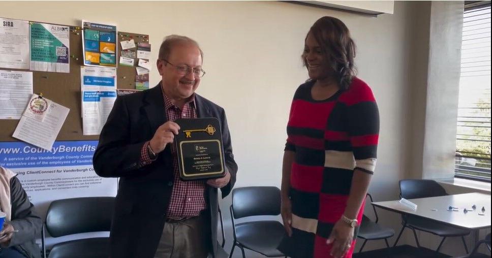 Evansville Mayor Stephanie Terry presents her first Key to the City ...