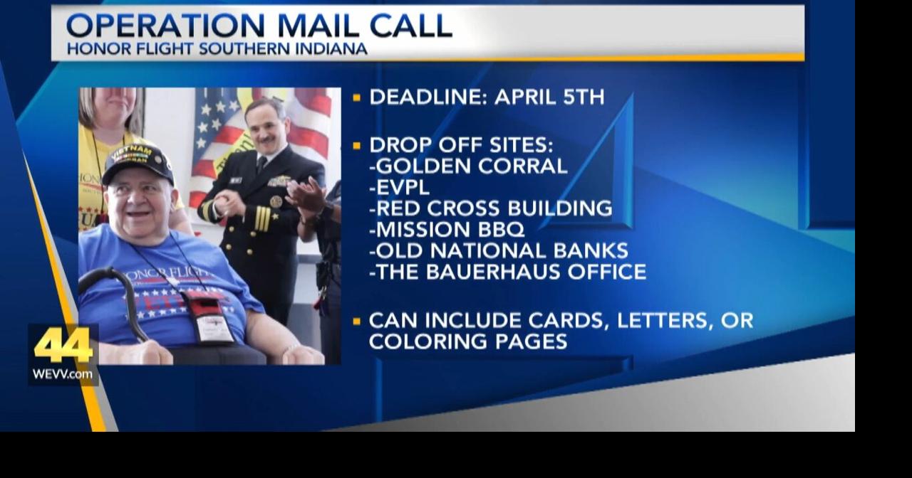 Honor Flight Operation Mail Call deadline approaching | Video | wevv.com