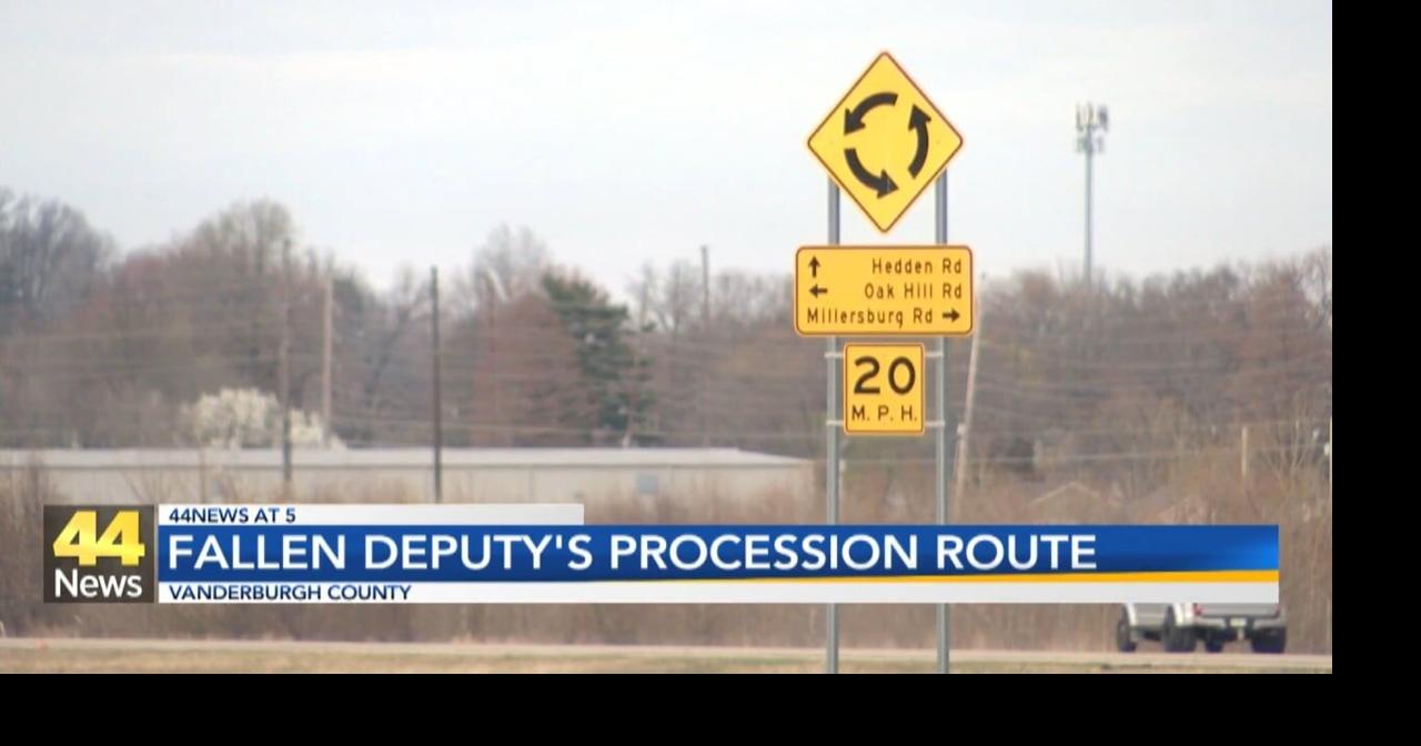 Map of procession route for Vanderburgh County deputy’s funeral | Video ...