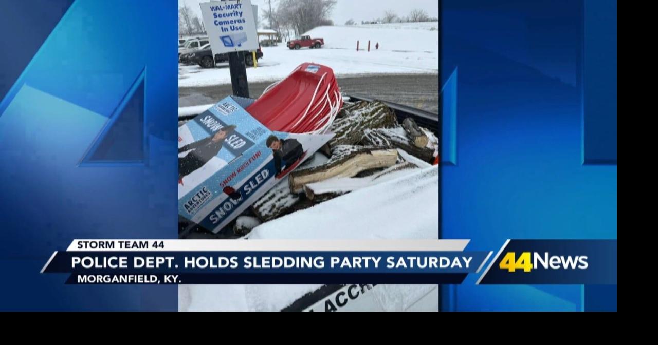 Police department holds sledding party | Video | wevv.com