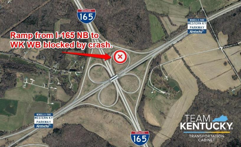 Semi overturns on exit to Western Kentucky Parkway from I-165 in Ohio ...