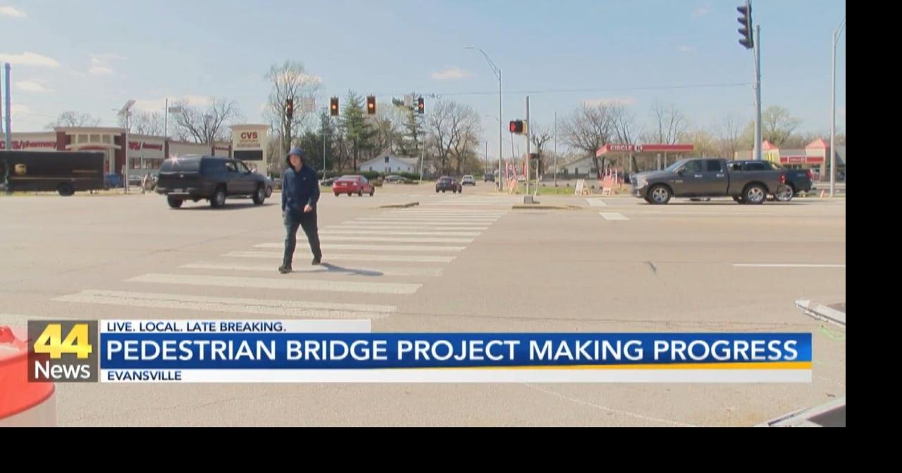 Highway 41 pedestrian bridge making progress | Video | wevv.com