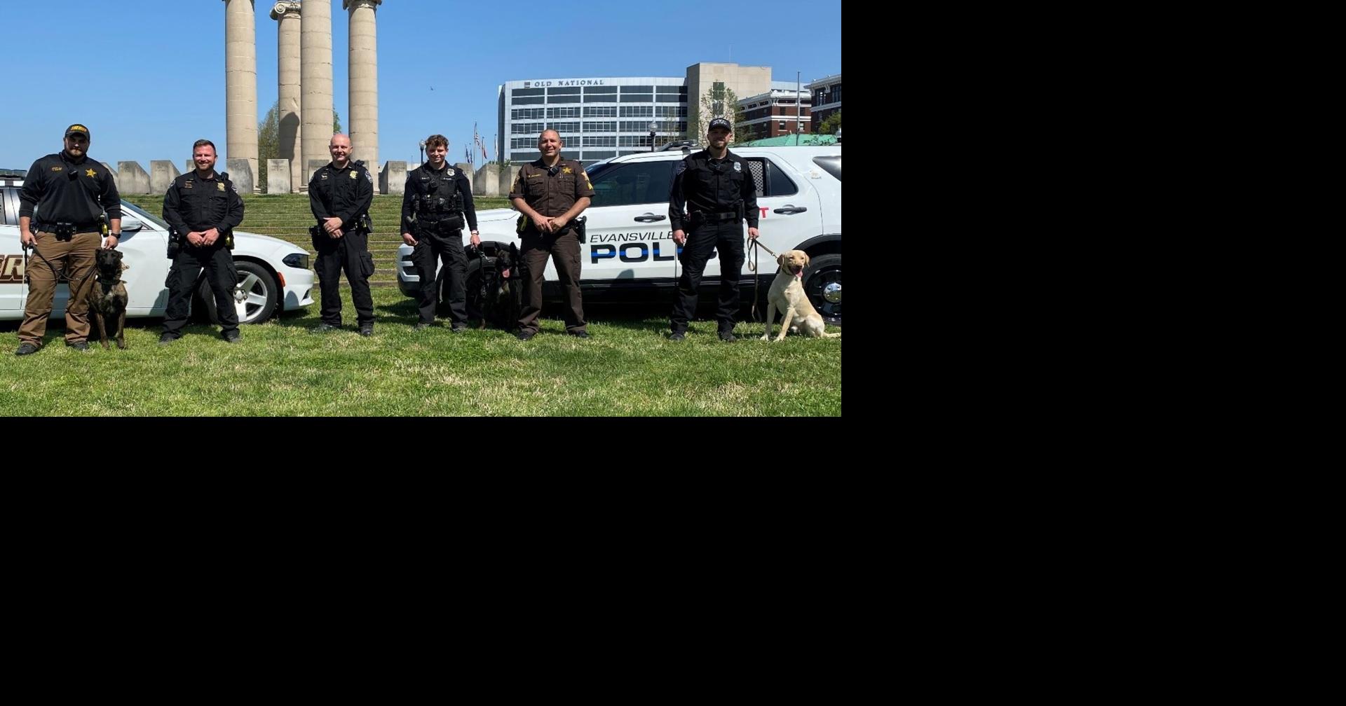 Evansville Police Department introduces three new K9 teams | Indiana ...