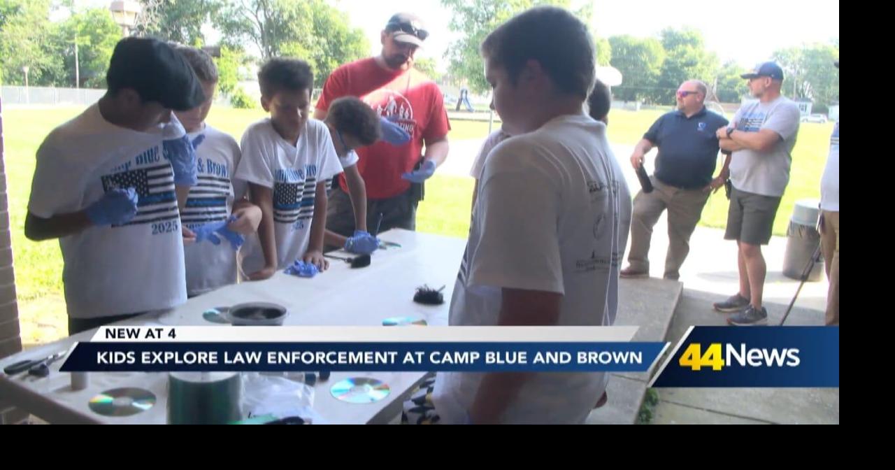 Kids explore law enforcement at Camp Blue and Brown | Video | wevv.com