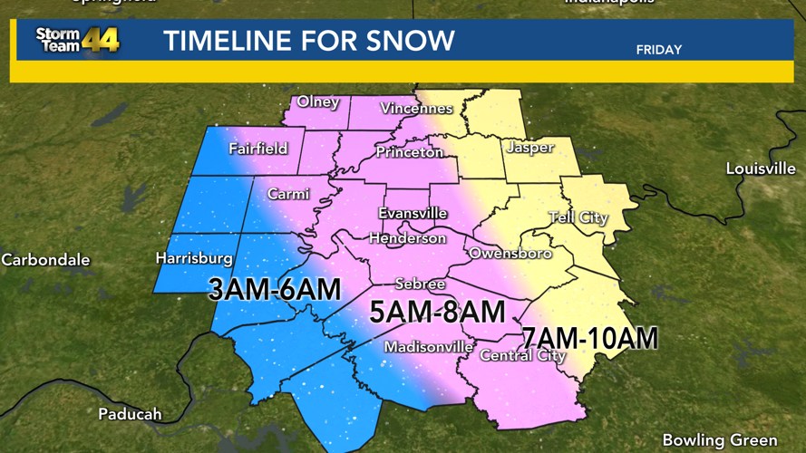 Getting ready for more snow! The latest timeline and amounts for Friday ...
